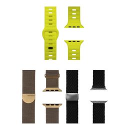 Wristr Smartwatch-Armband 'Motus-Weave-Milanese' Herren Gr&ouml;&szlig;e One Size gelb / gold / schwarz