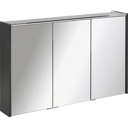 Fackelmann LED-Spiegelschrank 'Denver' anthrazit 110 x 68,5 x 16 cm