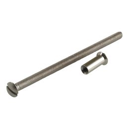 toom Senkschrauben M 4 x 80 mm messing vernickelt DIN 964 4 St&uuml;ck