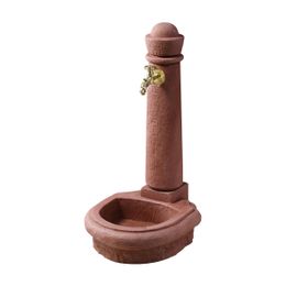 Garantia Wasserzapfs&auml;ule 'Venezia' Steinoptik redstone 44 x 52 x 90 cm