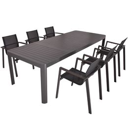 Garden Pleasure Gartenm&ouml;belset 'Amira' f&uuml;r 6 Personen Aluminium