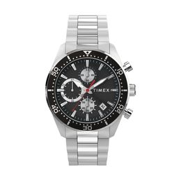 Timex Analoguhr Damen Gr&ouml;&szlig;e One Size schwarz / silber