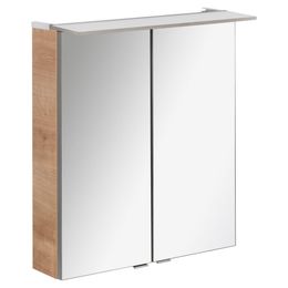 Fackelmann LED-Spiegelschrank 'B.Perfekt' braun 60 x 69,4 x 15,2 cm