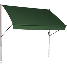 Angerer Freizeitm&ouml;bel Klemmmarkise 'Style' mit Volant/wasserabweisend 150 x 150 cm