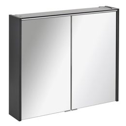 Fackelmann LED-Spiegelschrank 'Denver' anthrazit 80 x 68,5 x 16 cm