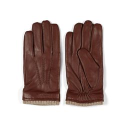 Howard London Fingerhandschuhe 'Leather Gloves Ted Brown' Herren Gr&ouml;&szlig;e L/XL braun