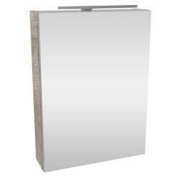 Fackelmann LED-Spiegelschrank 'SBC' braun 50 x 68 x 15,3 cm rechts