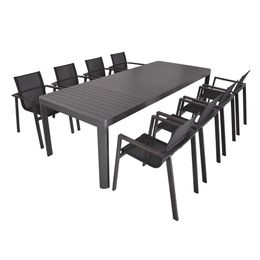 Garden Pleasure Gartenm&ouml;belset 'Amira' f&uuml;r 8 Personen Aluminium