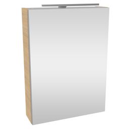 Fackelmann LED-Spiegelschrank 'SBC' braun 50 x 68 x 15,3 cm rechts
