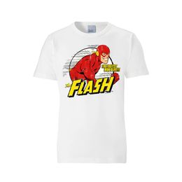 logoshirt T-Shirt 'DC Comics - Flash, Fastest Man Alive' Damen Gr&ouml;&szlig;e L offwhite