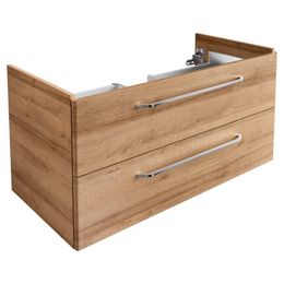 Fackelmann Waschbeckenunterschrank 'Milano' braun foliert 100 x 49,5 x 48 cm