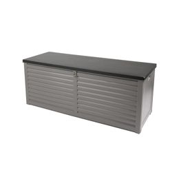 Kissenbox 'Molly M' Kunststoff grau/schwarz 390 l 143,5 x 56,8 x 53,4 cm