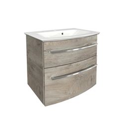 Fackelmann Waschbecken mit Unterschrank 'B.Style' braun 63,2 x 54,3 x 46 cm 2-teilig