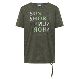 Cecil T-Shirt Damen Gr&ouml;&szlig;e XXXL gr&uuml;n / khaki / wei&szlig;