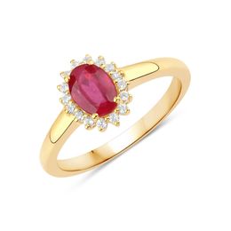 Rafaela Donata Ring female size 50 yellow gold / Red