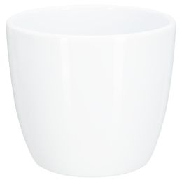 &Uuml;bertopf 'Madrid' wei&szlig; &Oslash; 13 cm
