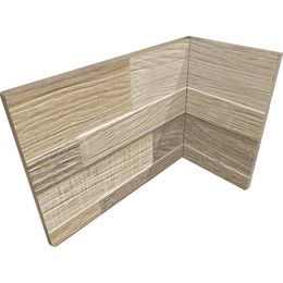 Innenecke 'Wallart' Feinsteinzeug sand 10 x 20 cm