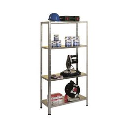 SCHULTE REGALWELT Steck-Grundregal 180 x 60 x 40 cm, 4 B&ouml;den, verzinkt, Tragkraft 240 kg