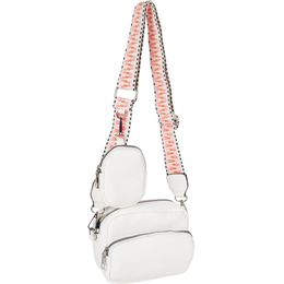 styleBREAKER Umh&auml;ngetasche 'Rechteckige Umh&auml;ngetasche Set 2-Teilig' Damen Gr&ouml;&szlig;e One Size wei&szlig;