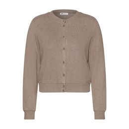 Street One Langarm Jacke im Strick-Look mit Rundhals Damen Gr&ouml;&szlig;e M sand