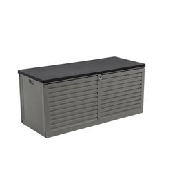 Kissenbox 'Molly L' Polypropylen grau/schwarz 490 l 146,4 x 64,4 x 61 cm