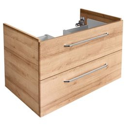 Fackelmann Waschbeckenunterschrank 'Milano' braun foliert 80 x 49,5 x 48 cm