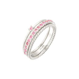 Elli Ring-Set Damen Gr&ouml;&szlig;e 62 silber