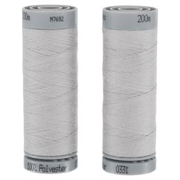 GERSTER N&auml;hgarn Polyester grau 2,2 x 9 cm