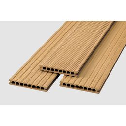 Rettenmeier Outdoor Wood WPC-Terrassendiele 'Artwood' hellbraun 2000 x 145 x 21 mm