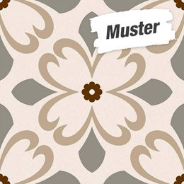 Muster zur Bodenfliese 'Retro Verde' Feinsteinzeug mehrfarbig 22,5 x 22,5 cm