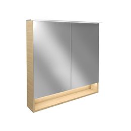 Fackelmann LED-Spiegelschrank 'B.Style' braun 80 x 81,2 x 15,3 cm