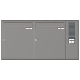 Renz Schattenfuge Unterputz Briefkastenanlage 2-fach mit Sprechsieb DB703