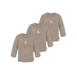 Normani Shirt 'Taupo' Jungen Gr&ouml;&szlig;e 110/116 beige / braun / dunkelgr&uuml;n / wei&szlig;