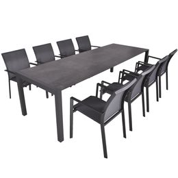 Garden Pleasure Gartenm&ouml;belset 'Sophia' f&uuml;r 8 Personen Aluminium