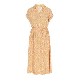 Gaya Kleid 'Retro' Damen Gr&ouml;&szlig;e 38 gelb / wei&szlig; Sommerkleid