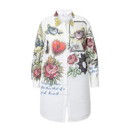 Angel of Style Bluse Damen Gr&ouml;&szlig;e 5XL gr&uuml;n / rot / schwarz / wei&szlig;