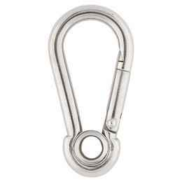 Seilflechter Karabinerhaken Edelstahl A4 geschlossen &Oslash; 6 x 60 mm