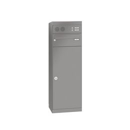 Renz Paketbriefkasten Qubo L mit Briefkasten & Sprechsieb RAL9016