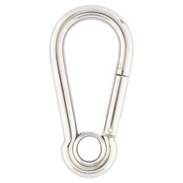 Seilflechter Karabinerhaken Edelstahl A4 geschlossen &Oslash; 11 x 20 mm
