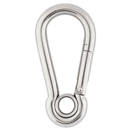 Seilflechter Karabinerhaken Edelstahl A4 geschlossen &Oslash; 8 x 80 mm