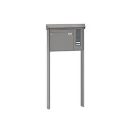 Renz Prisma freistehende Briefkastenanlage mit Sprechanlage RAL9007