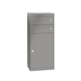 Renz Paketkasten Qubo XL mit 2 Briefk&auml;sten RAL7016
