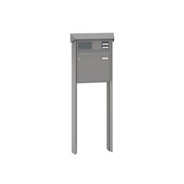 Renz Prisma freistehende Briefkastenanlage mit Sprechanlage RAL9007