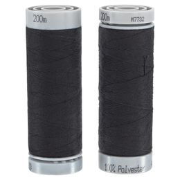 GERSTER N&auml;hgarn Polyester schwarz 2,2 x 9 cm