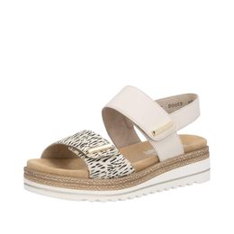Remonte Sandale Damen Gr&ouml;&szlig;e 43 creme / gold / schwarz