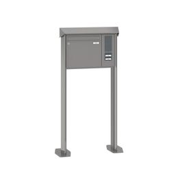 Renz Prisma freistehende Briefkastenanlage mit Sprechanlage RAL9007