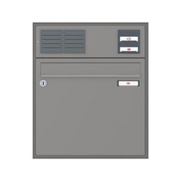 Renz Schattenfuge Unterputz Briefkastenanlage mit Sprechsieb oben RAL7016