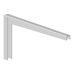 Element System Regaltr&auml;ger-Konsole 'Klapp' silbern 38 cm