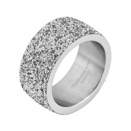 Akzent Ring 'Sparkling Sea, silberfarbig, langlebig' Damen Gr&ouml;&szlig;e 58 silber