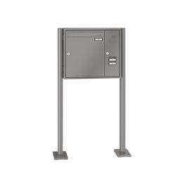 Renz Quadra freistehende Briefkastenanlage mit Sprechanlage RAL7016